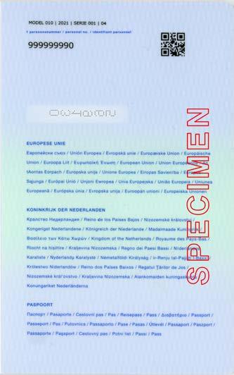 Kenmerkenbrochure Nederlandse paspoorten 2021 | RvIG